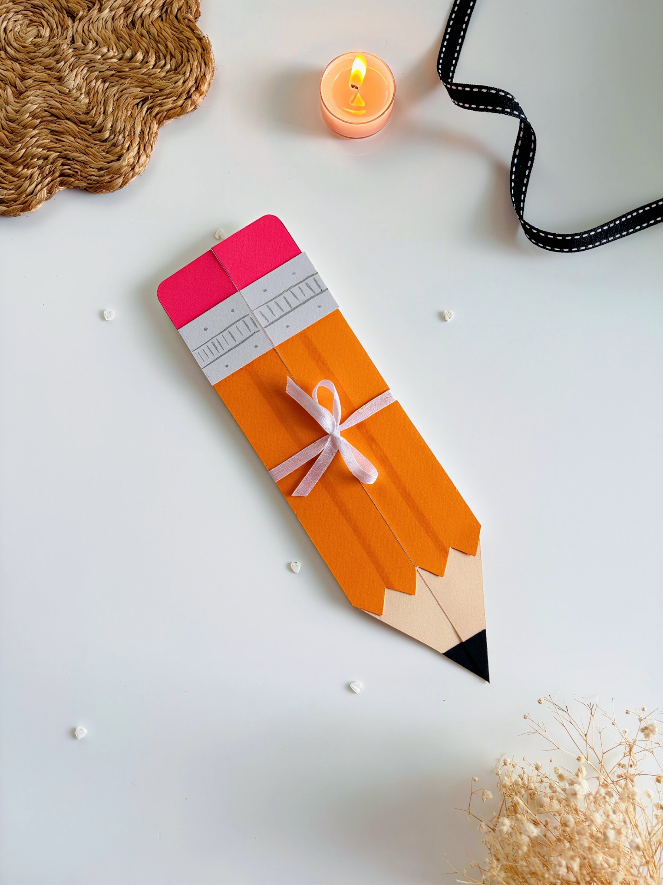 Teachers Day Pencil Card : Handmade 3D Appreciation Gift Card for Teac ...